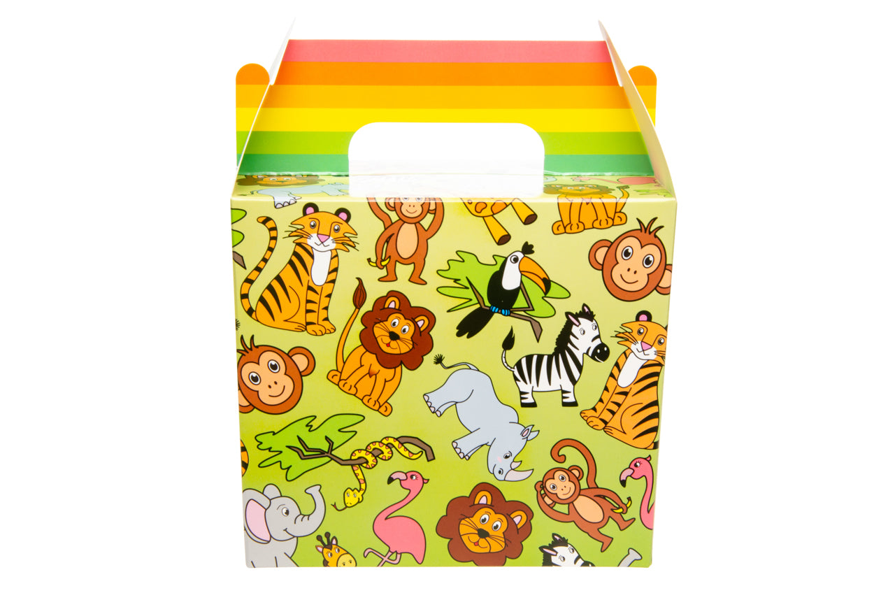 Pack of 12 Wild Animals Party Lunch Boxes– Choice Wholesale