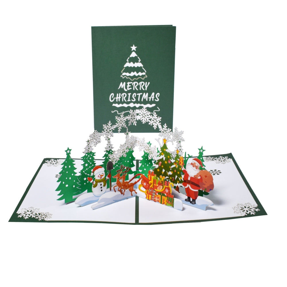 Merry Christmas Tree 3D Pop Up Holiday Card– Choice Wholesale