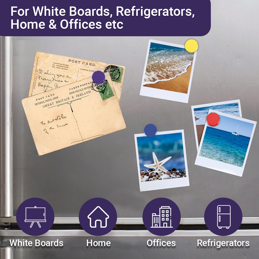 Pack of 12 Red 24mm Magnets – Choice Wholesale