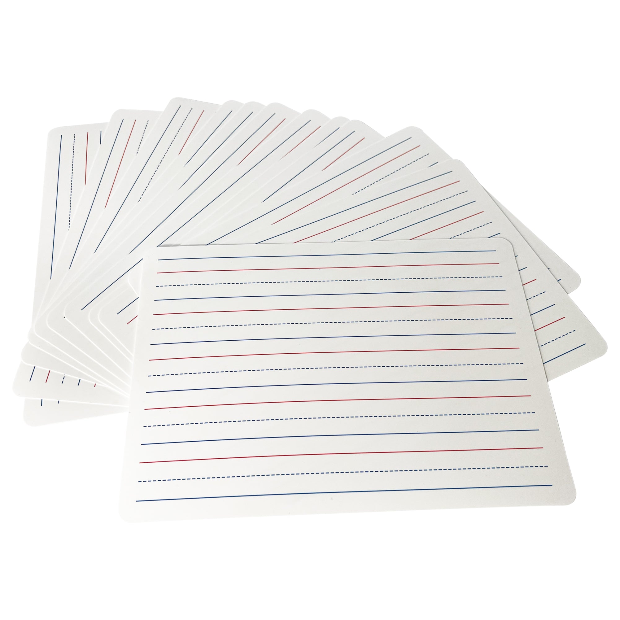 Pack of 12 Handwriting Lined A4 Drywipe Whiteboards– Choice Wholesale
