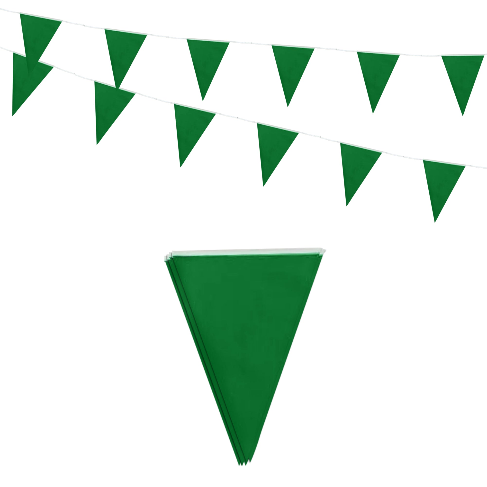 Green Bunting 10m with 20 Pennants– Choice Wholesale