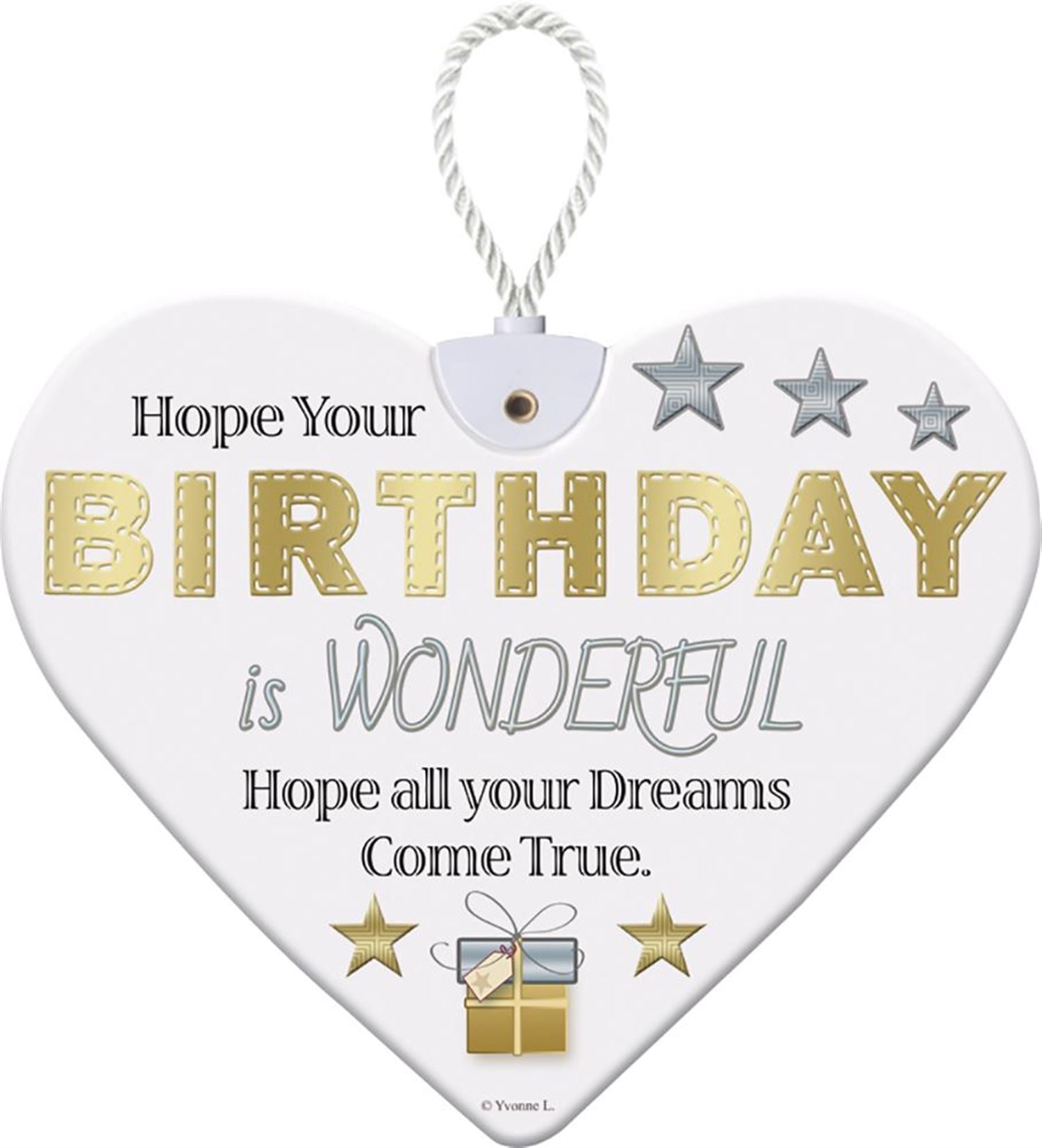 BIRTHDAY HeartFelts Hanging Plaque– Choice Wholesale