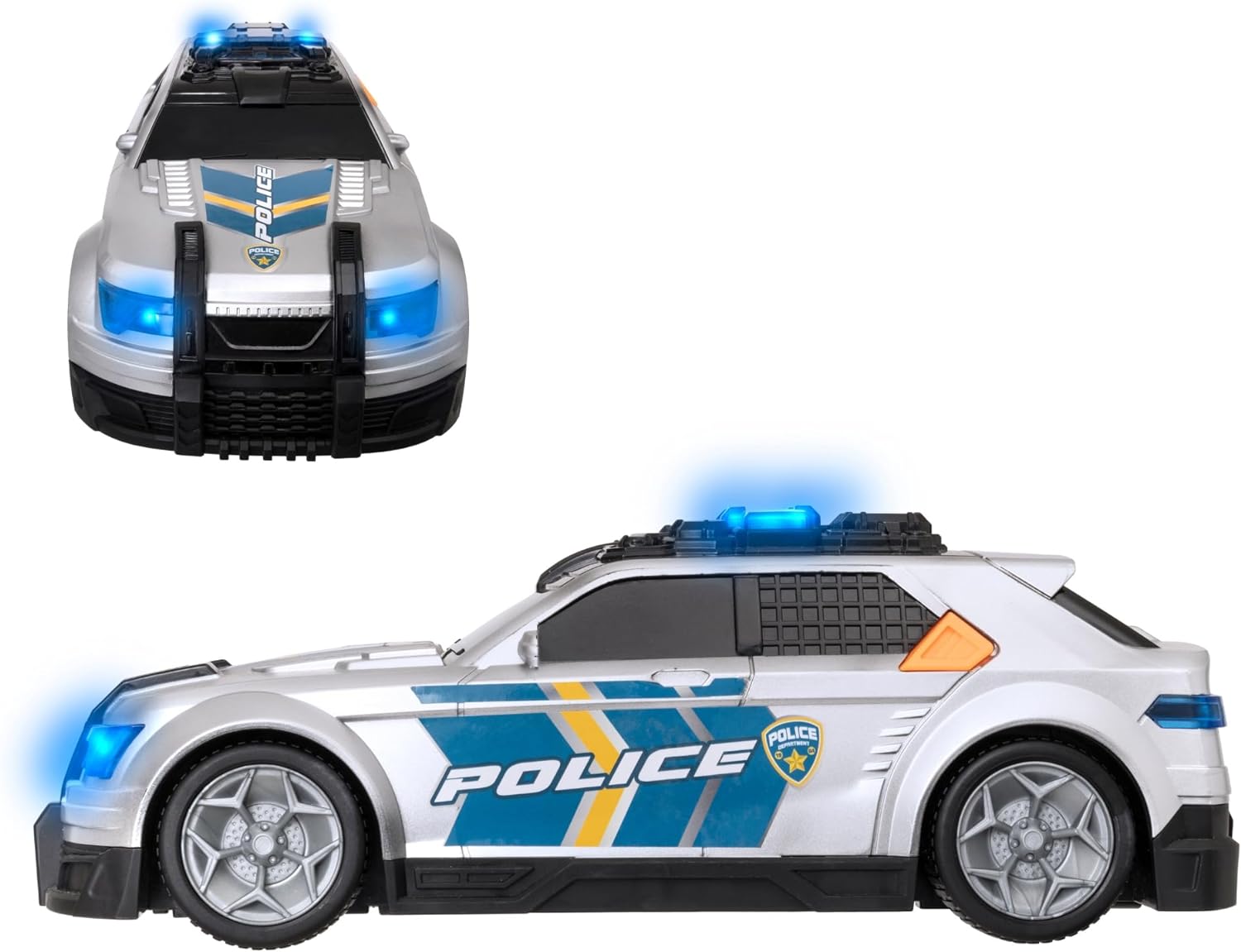 Teamsterz Mighty Medium Police Interceptor Realistic Lights & Siren So ...