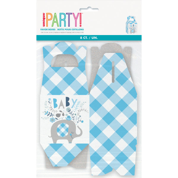 Pack of 8 Blue Floral Elephant Favor Boxes – Choice Wholesale
