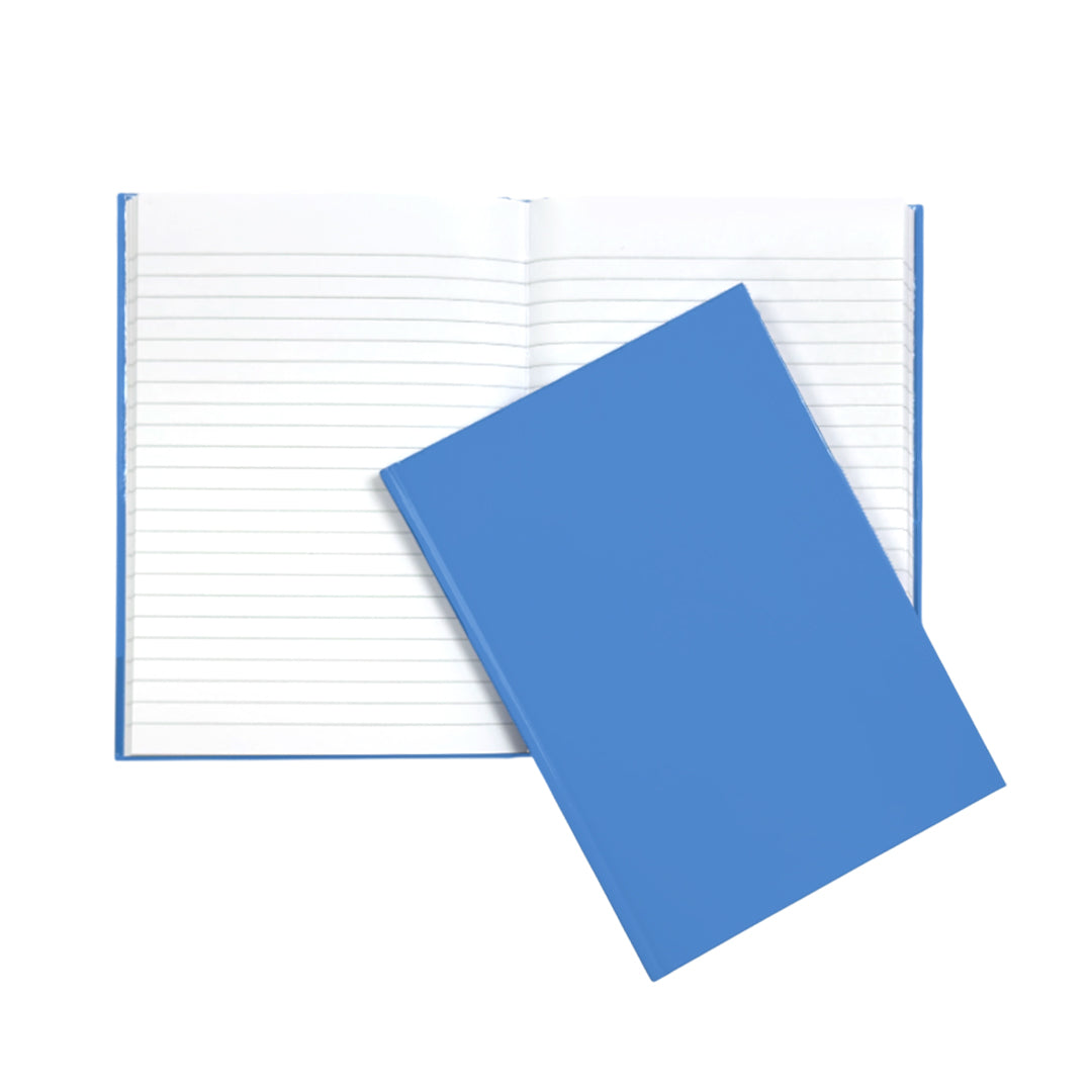 A5 160 Pages 8mm Ruled Blue Casebound Notebook– Choice Wholesale