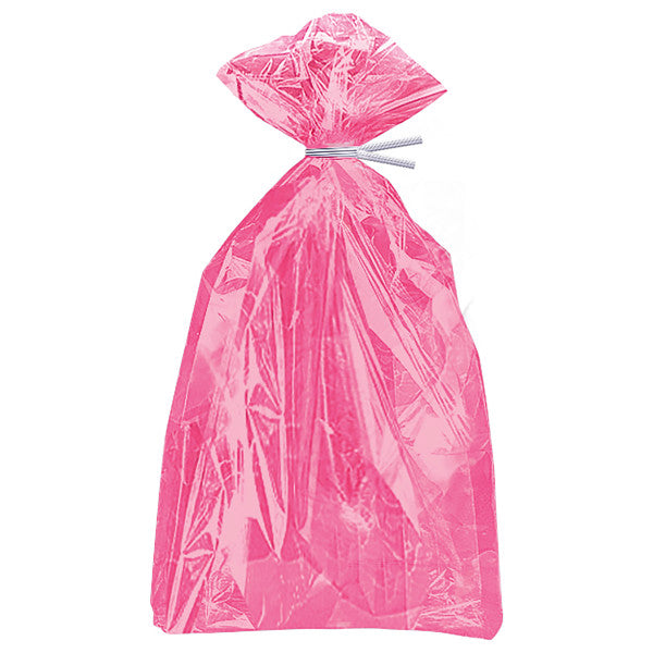 Pack of 30 Hot Pink Cellophane Bags– Choice Wholesale