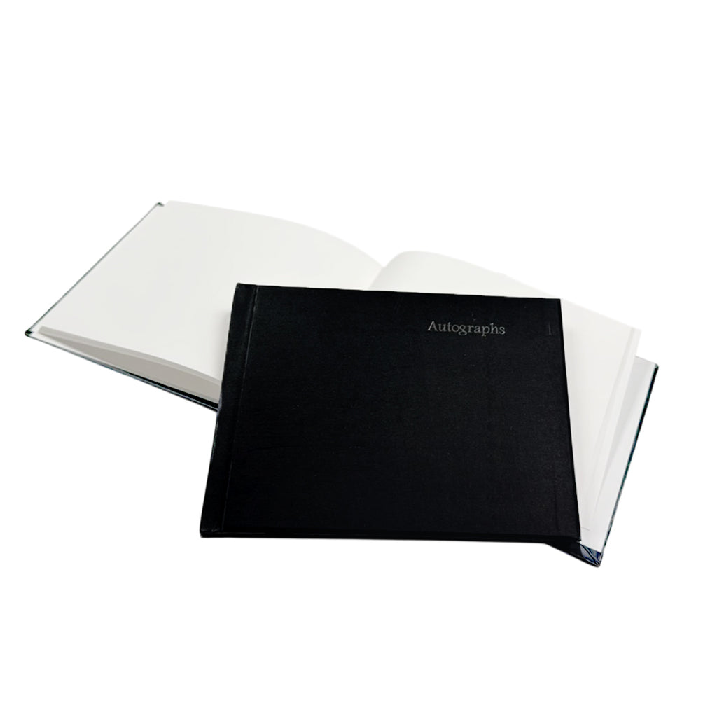 100 Pages Black Autograph Book – School Leavers Signature, End of Term ...
