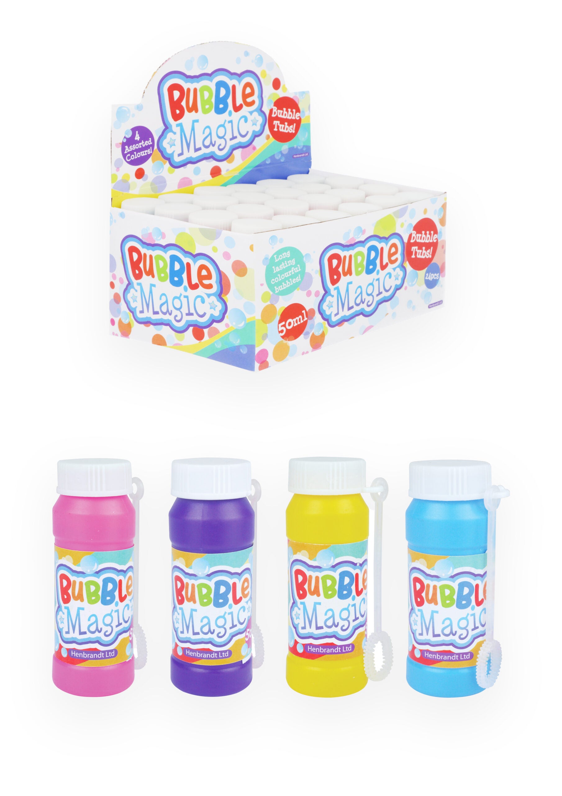 Pack of 12 Bubble Tubs Bubble Magic with Wand 60ml– Choice Wholesale