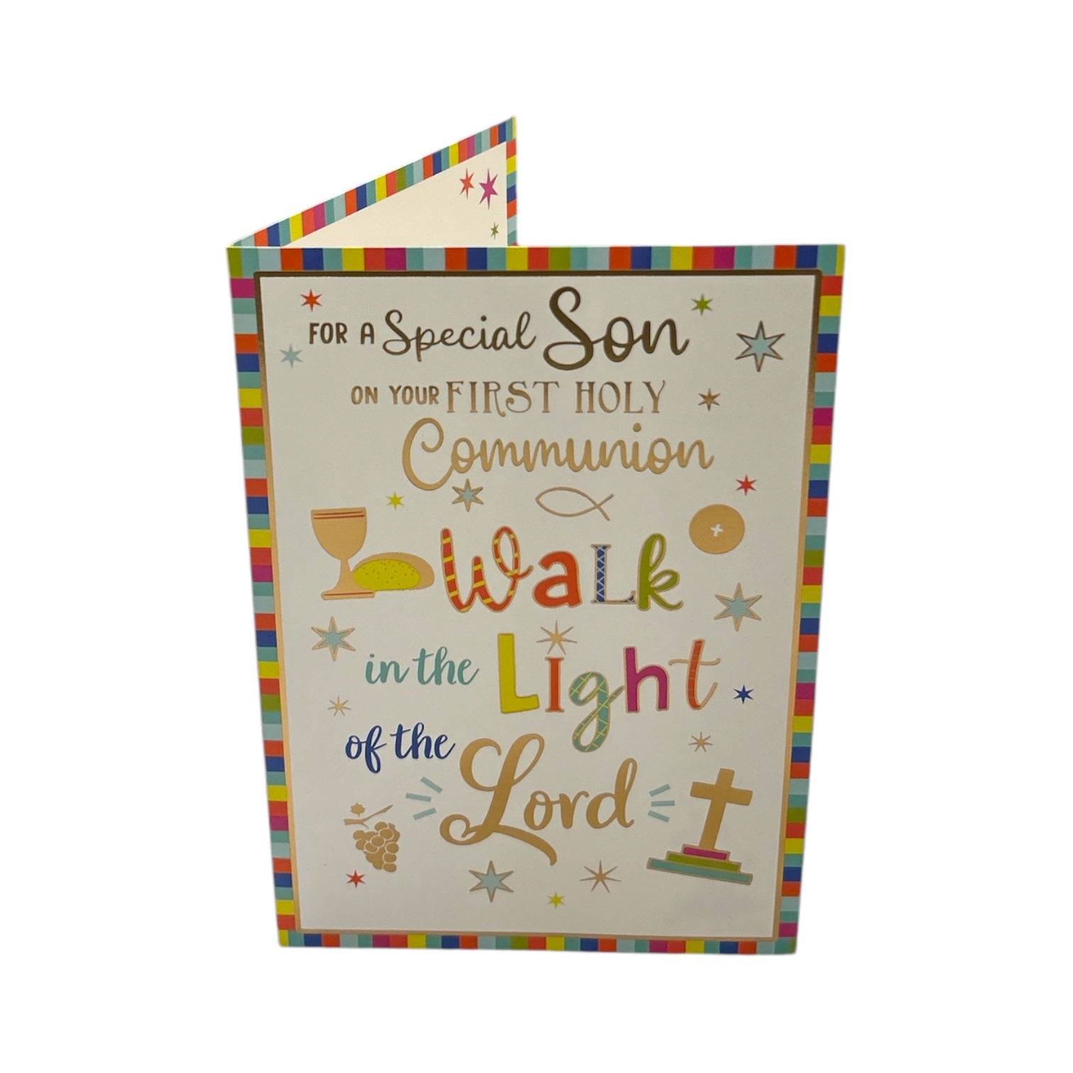 For Son Walk In The Light First Holy Communion Religious Card– Choice ...
