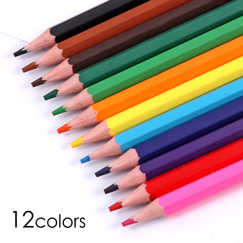 Pack of 12 7" Drawing Erasable Colouring Pencils Set – Choice Wholesale