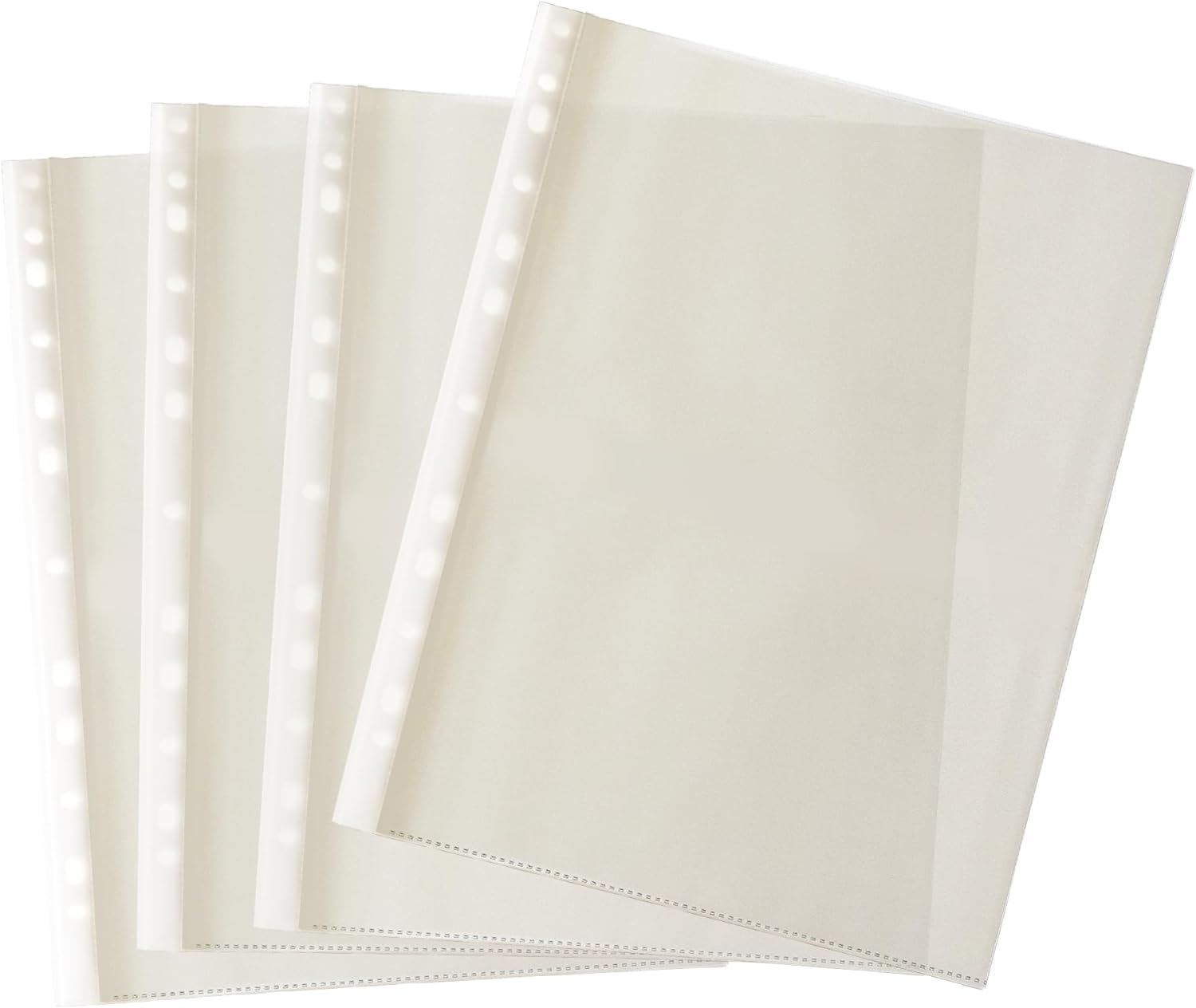 Pack of 50 A4 Glass Clear Punched Pockets by Janrax– Choice Wholesale