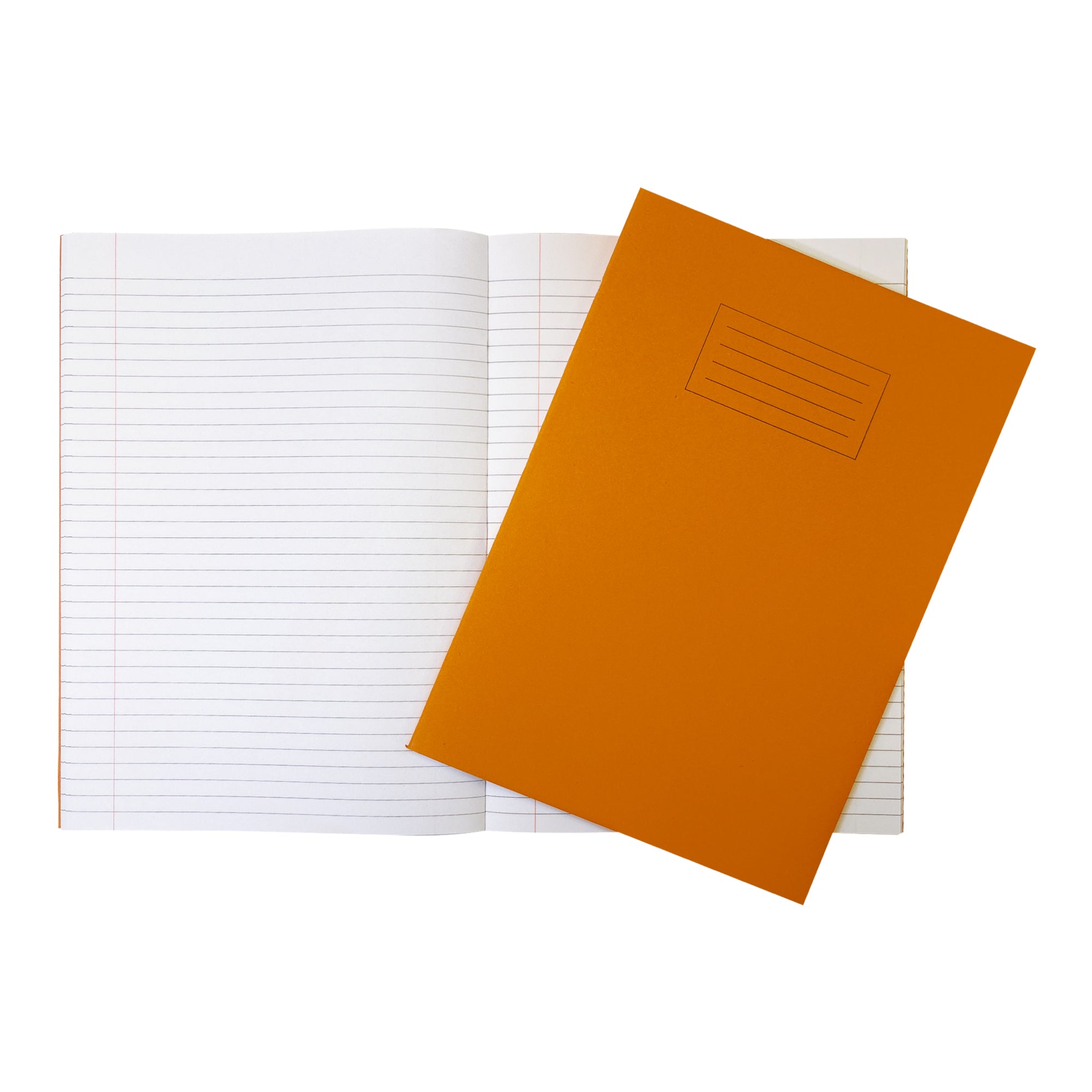 Janrax A4 Orange 80 Page Feint Ruled with Margin Exercise Book WF Pape ...