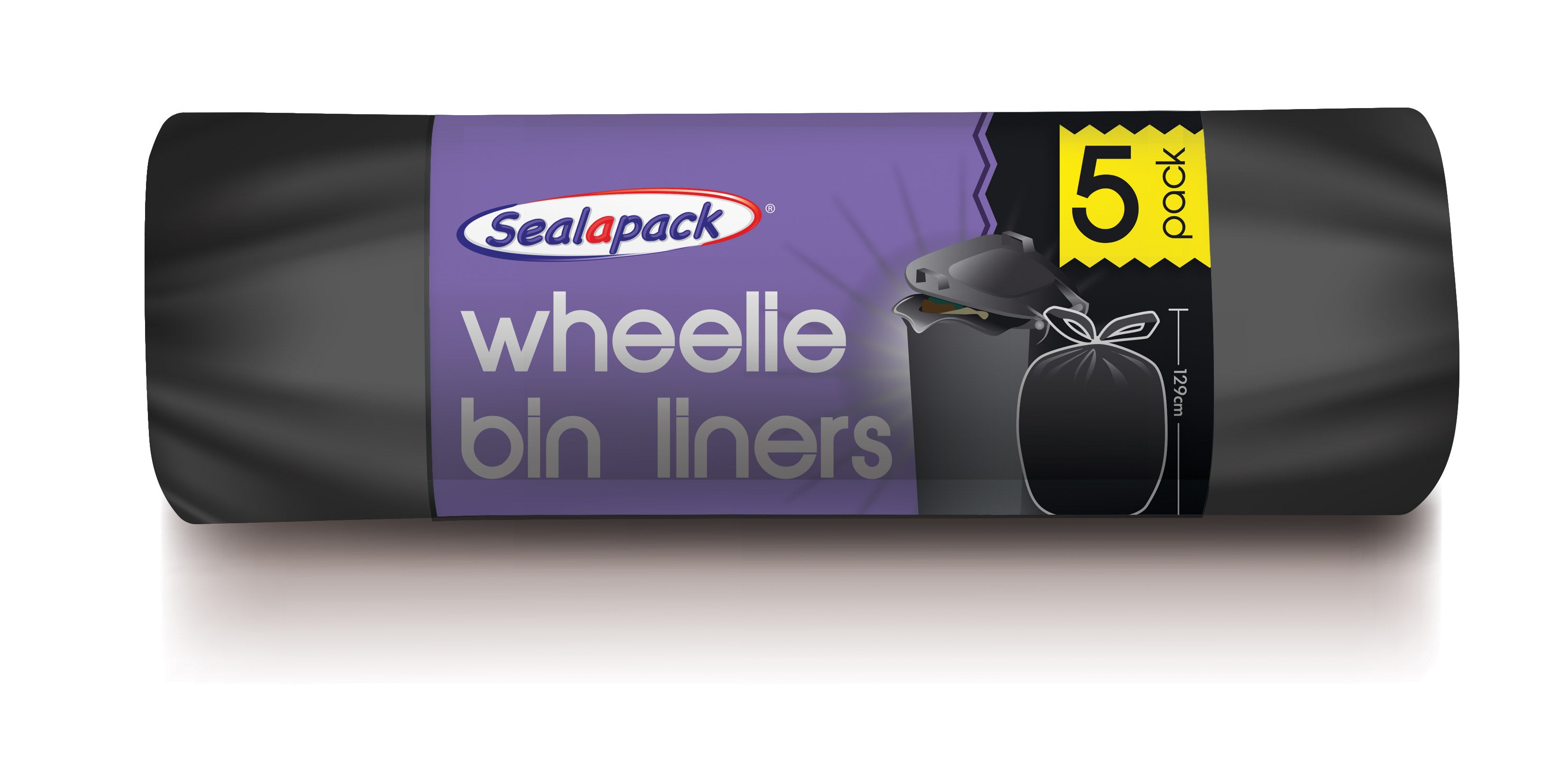 Pack of 5 Sealapack Wheelie Bin Liners– Choice Wholesale