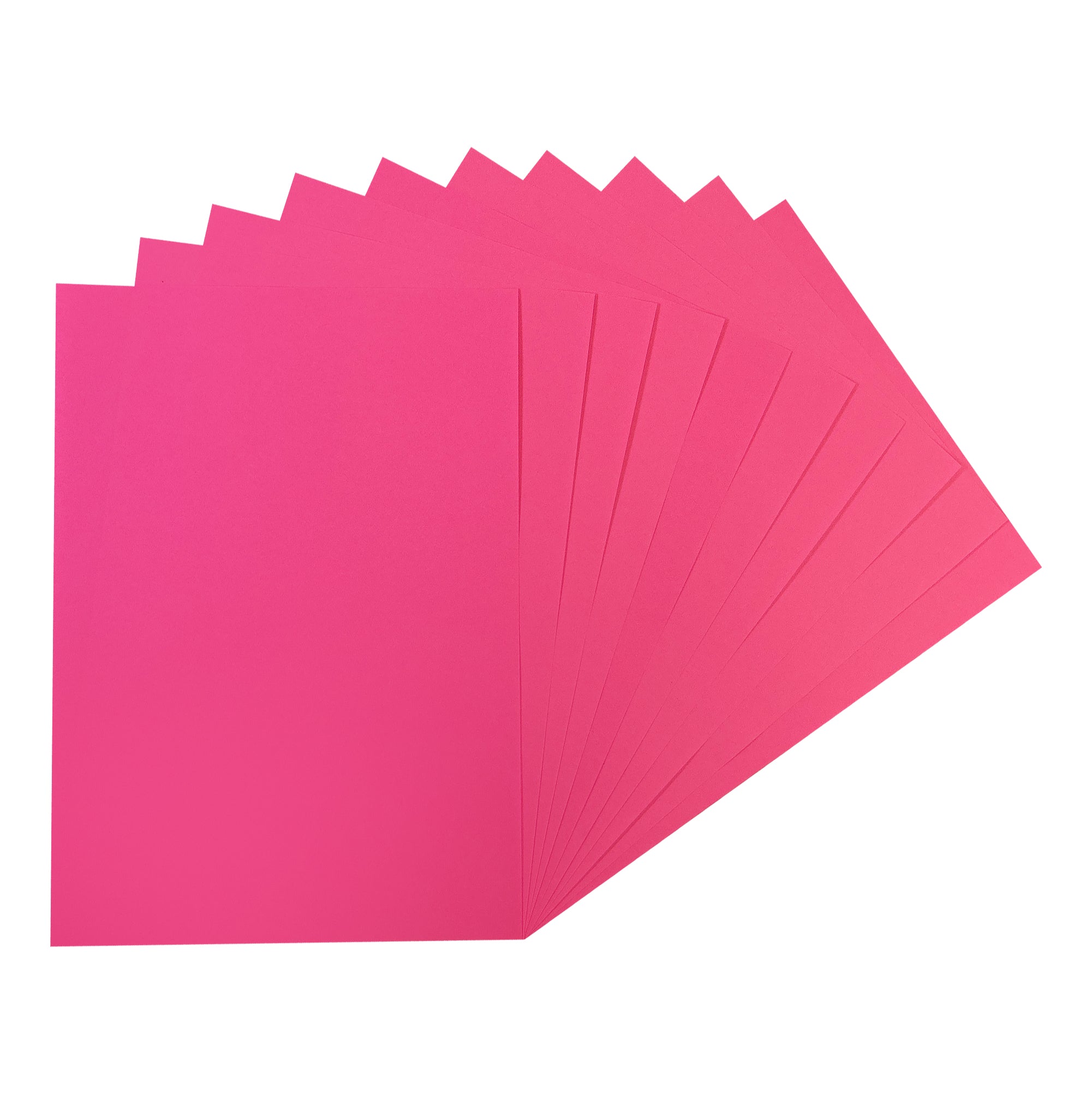 Pack of 100 A4 Fluorescent Fuchsia Pink Coloured Paper 75gsm Sheets ...