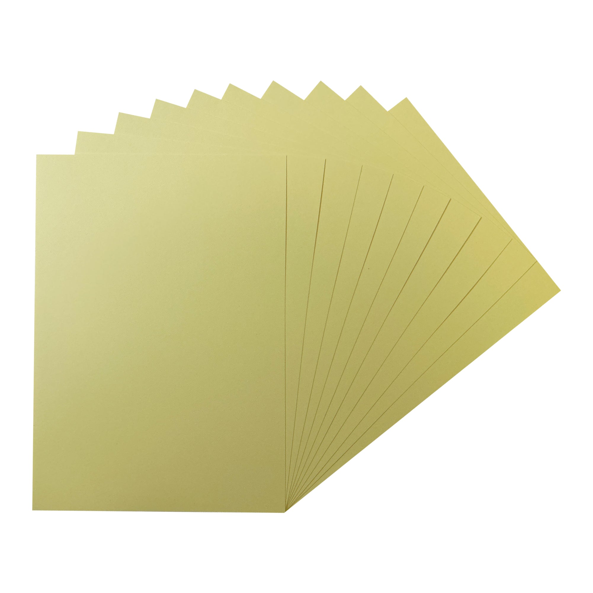 Pack of 50 A5 Pastel Yellow Coloured Card 160gsm Sheets– Choice Wholesale