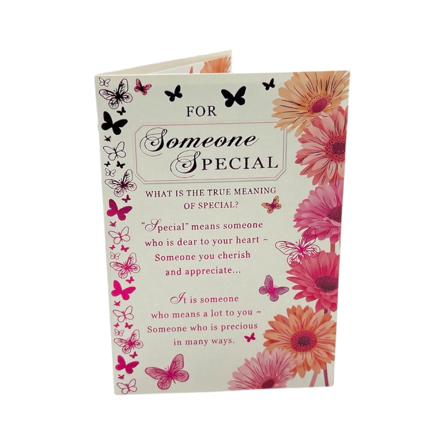 For Someone Special Heartfelt Sentimental Verses Open Greeting Card ...