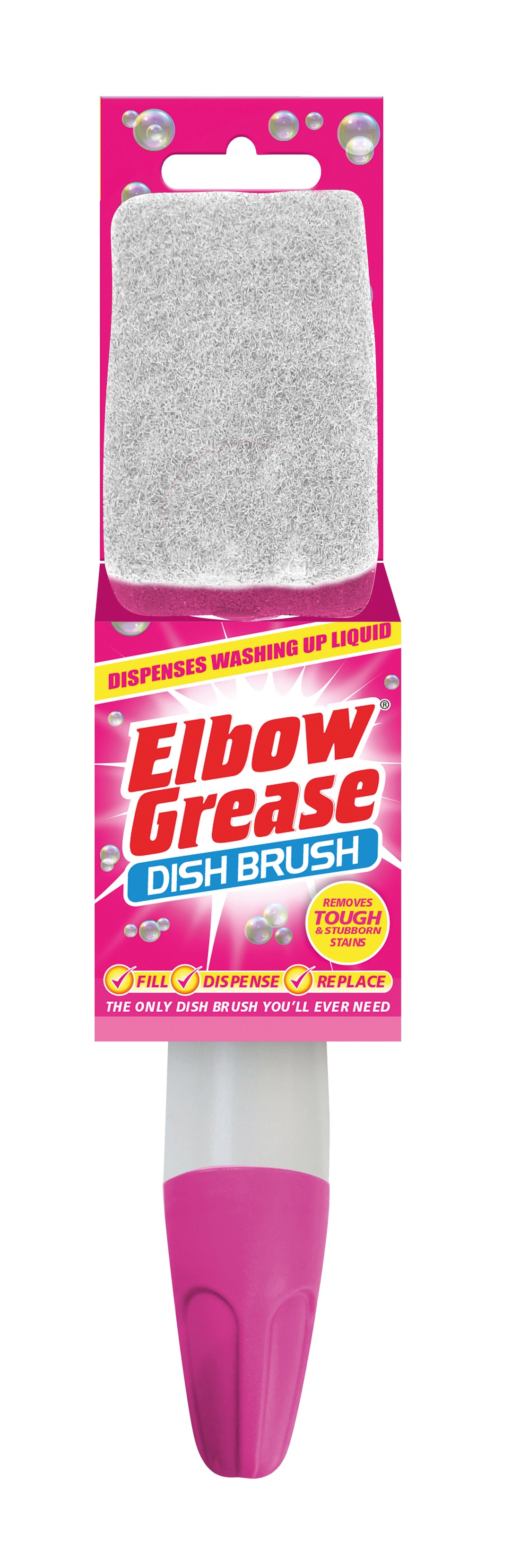 Single Elbow Grease Pink Dish Brush– Choice Wholesale