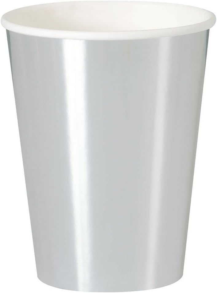 Pack of 8 Silver Foil Board 2oz Paper Cups– Choice Wholesale