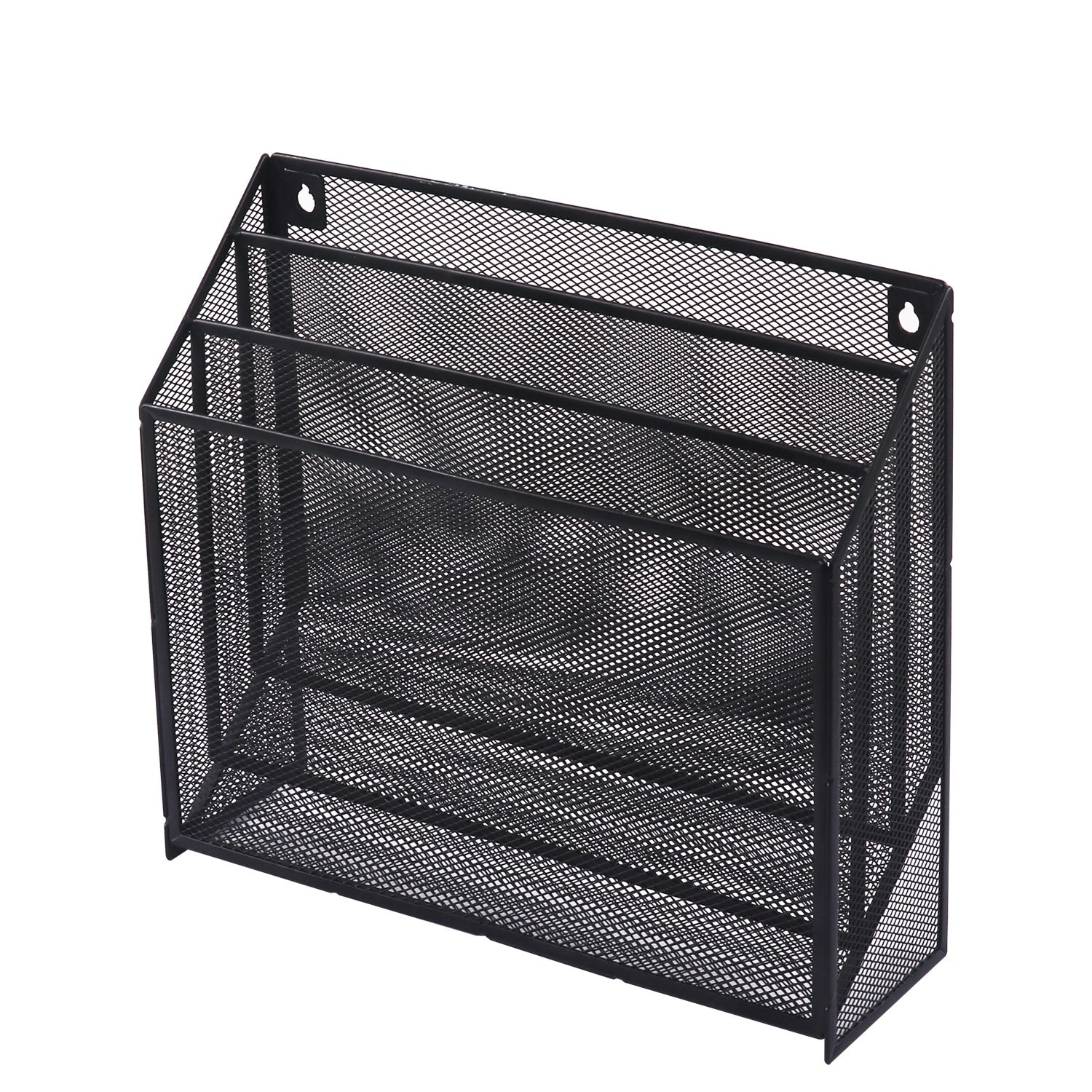 Wire Mesh Magazine Holder with Hanging Holes – Choice Wholesale