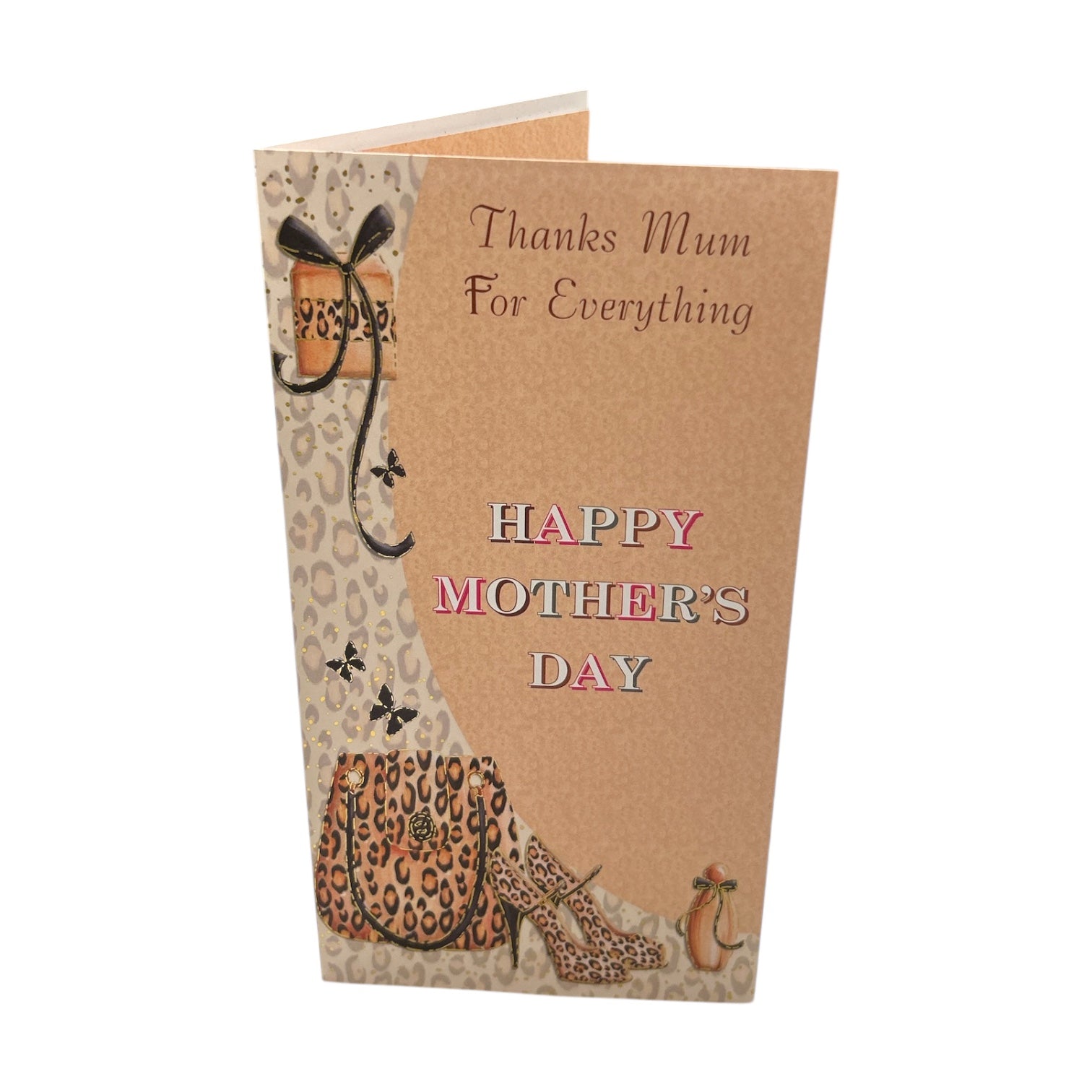 Thanks Mum For Everything Animal Print Design Mother's Day Card– Choice ...