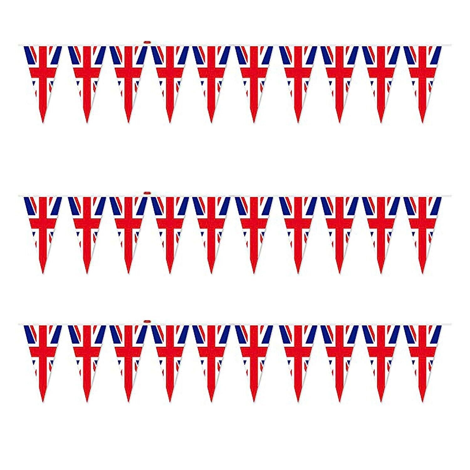 Union Jack Bunting 10m with 20 Pennants – Choice Wholesale