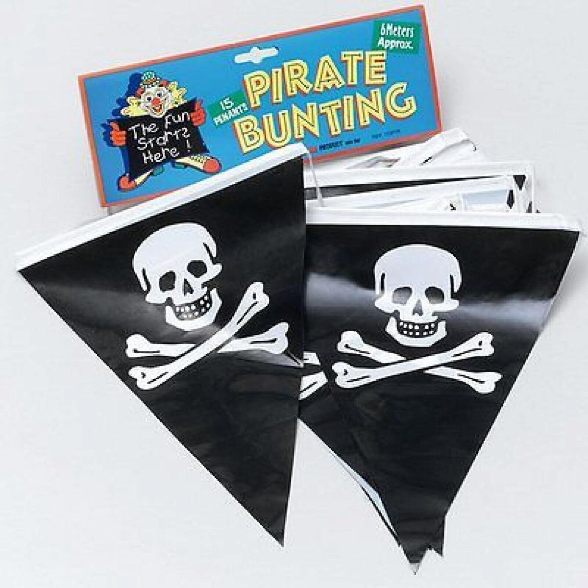 Pirate Pennants Bunting 6m with 15 Flags – Choice Wholesale