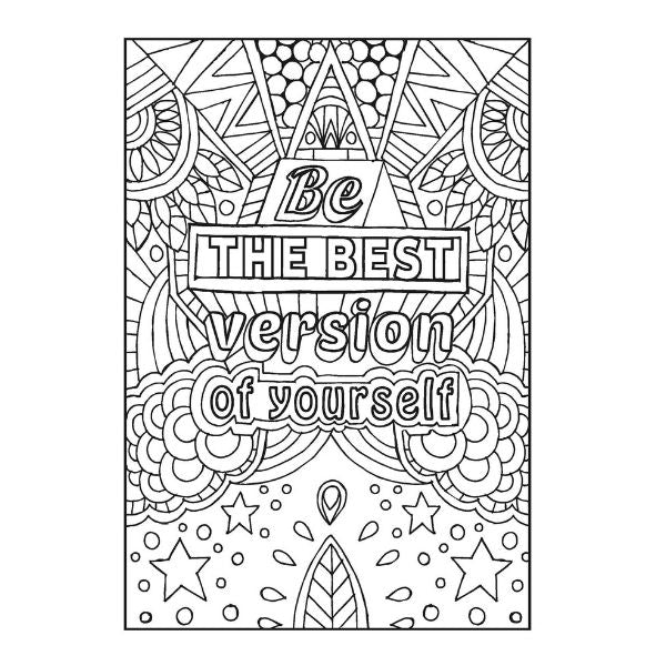 20 Pages Inspirational Quotes to Colour Book – Choice Wholesale