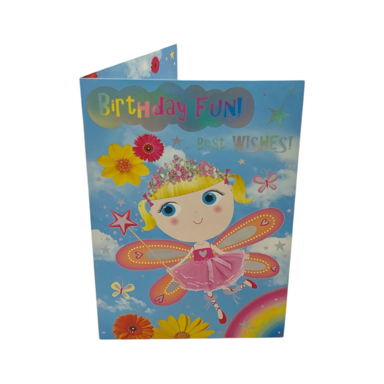 Open Female Juvenile Trendy Pops Butterfly Princess Design Birthday Ca ...