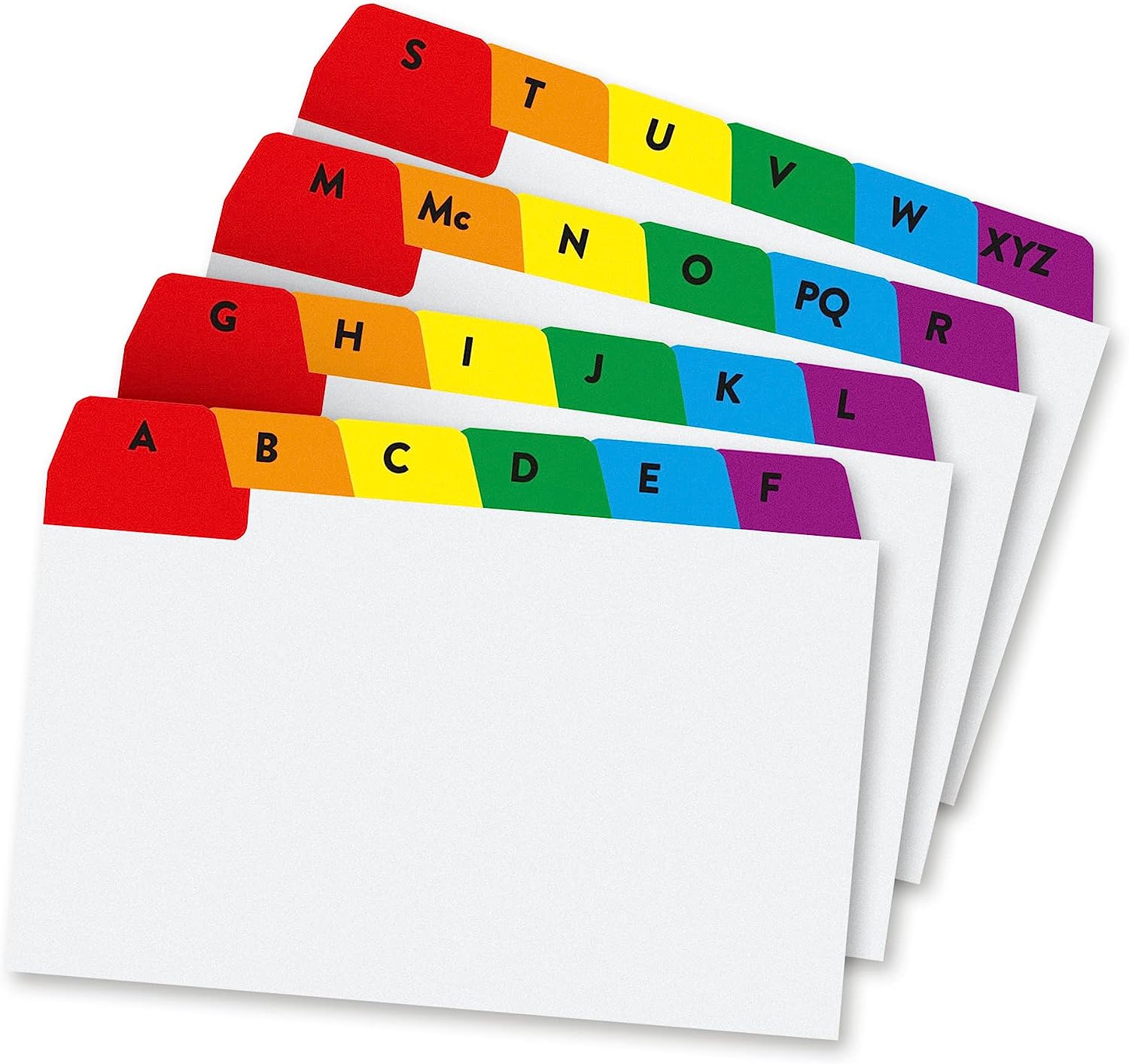 Concord A-Z Multicolour Guide Cards– Choice Wholesale