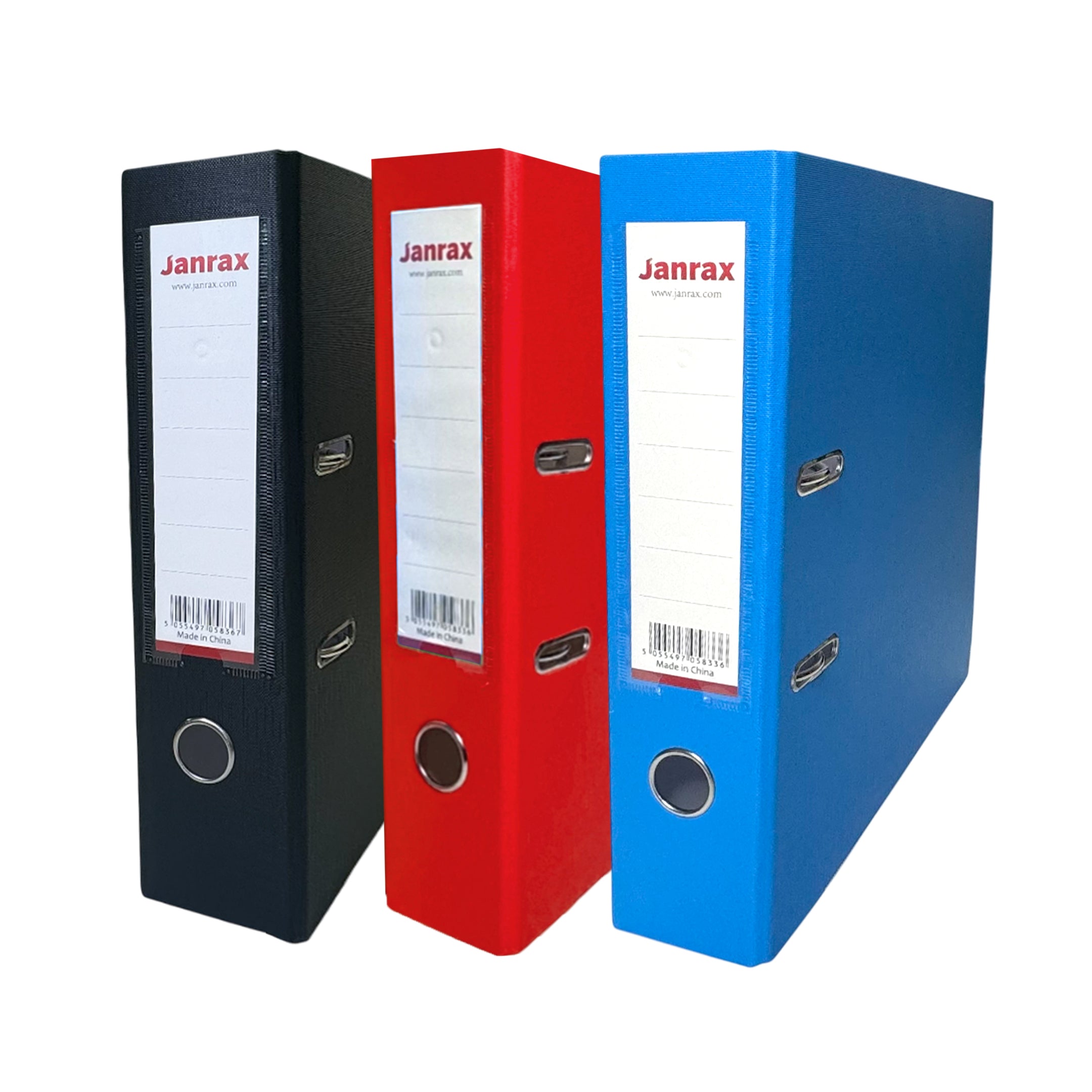Janrax A4 Lever Arch File Paperbacked – 70mm Spine, 2 Ring Mechanism ...