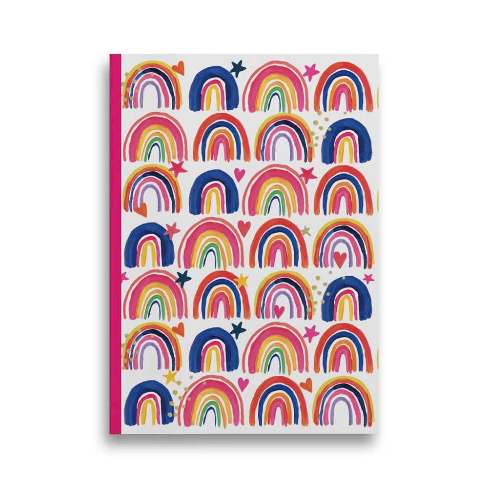 A4 Lined 100 Pages Rainbows Design Notepad By Jolipad– Choice Wholesale