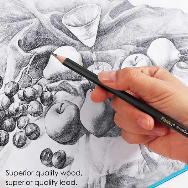 Pack of 12 Professional Quality Sketch Drawing 8B Pencils – Choice ...