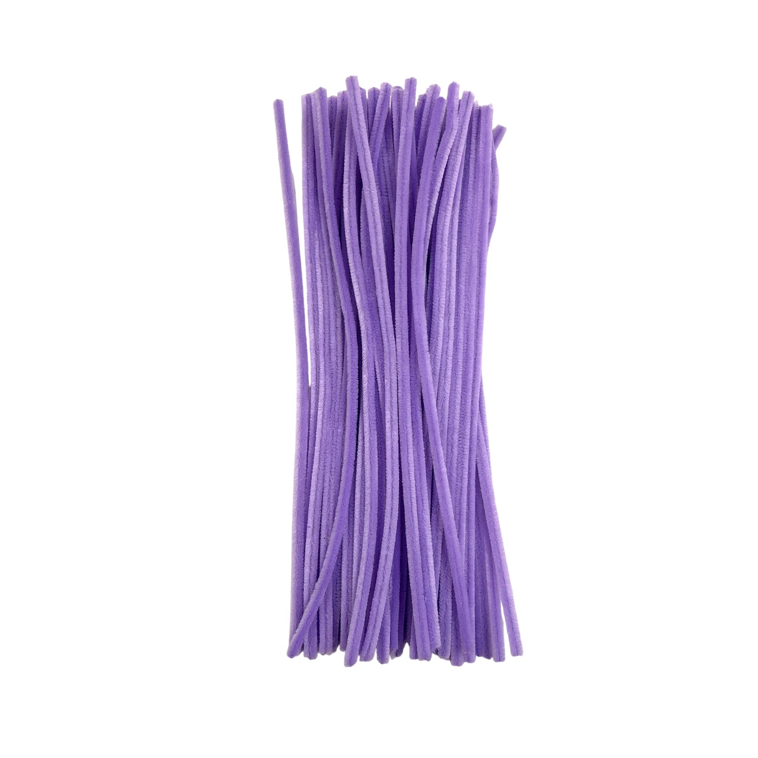 Pack of 50 Pastel Purple Coloured Pipe Cleaners 30cm x 6mm Craft Cheni ...