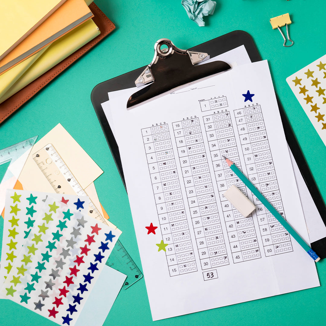 Pack of 90 Assorted Primary Colours 15mm Self-Adhesive Shiny Stars ...