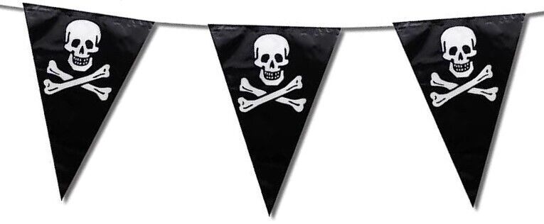 Pirate Pennants Bunting 6m with 15 Flags – Choice Wholesale