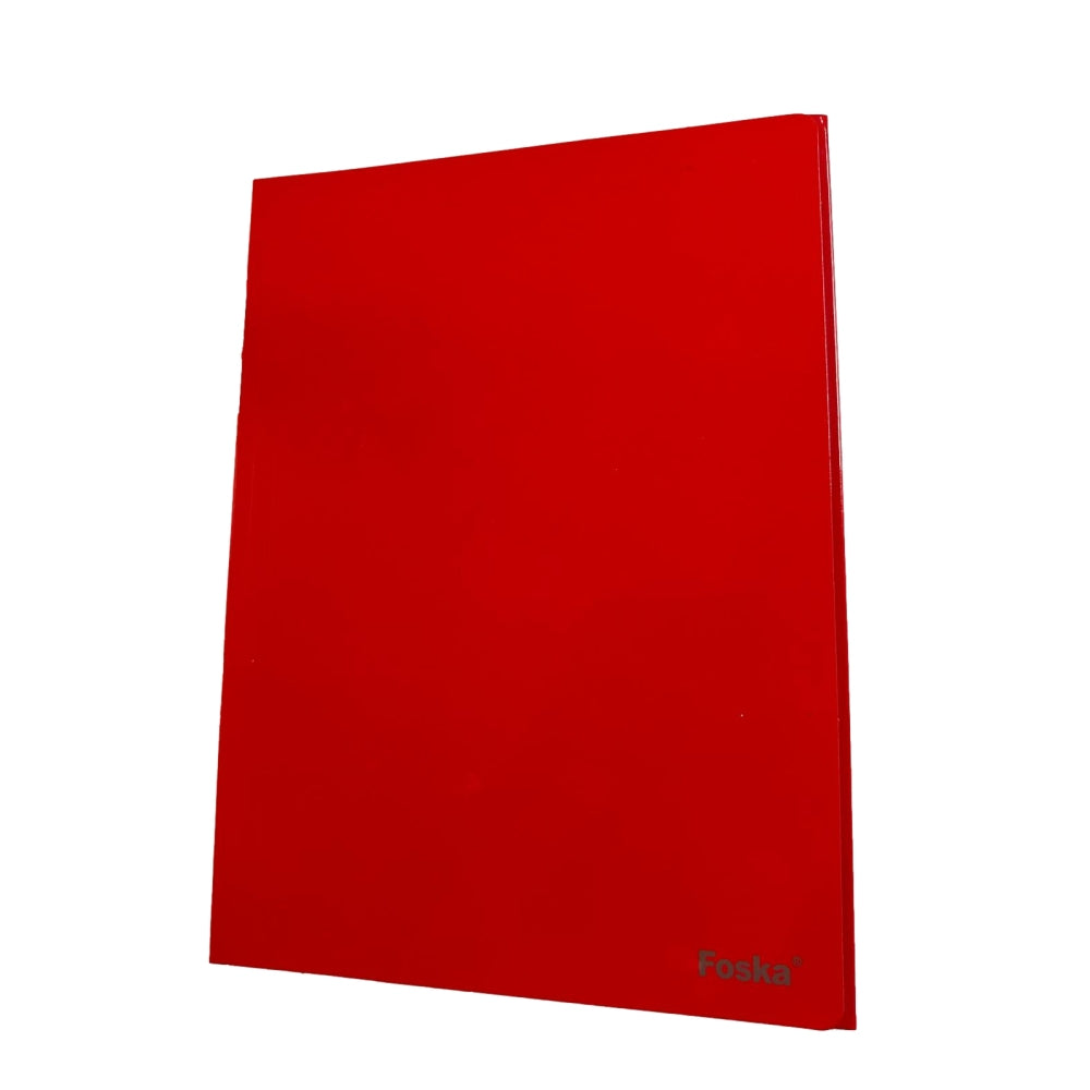 Red Laminated Card 3 Flap Folder with Elastic Closure 600gsm– Choice ...