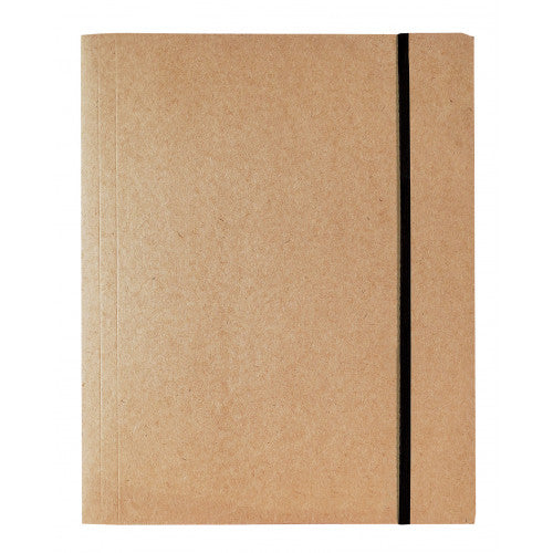 A4 Kraft Document Wallet with 3 Flap Elasticated – Choice Wholesale