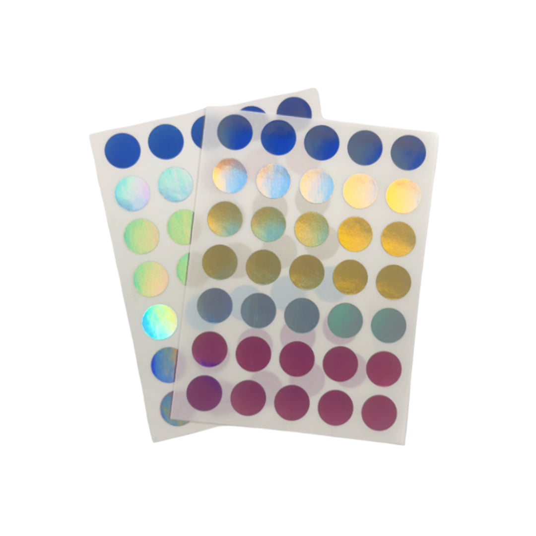 Pack of 70 Holographic 13mm Self-Adhesive Round Labels– Choice Wholesale
