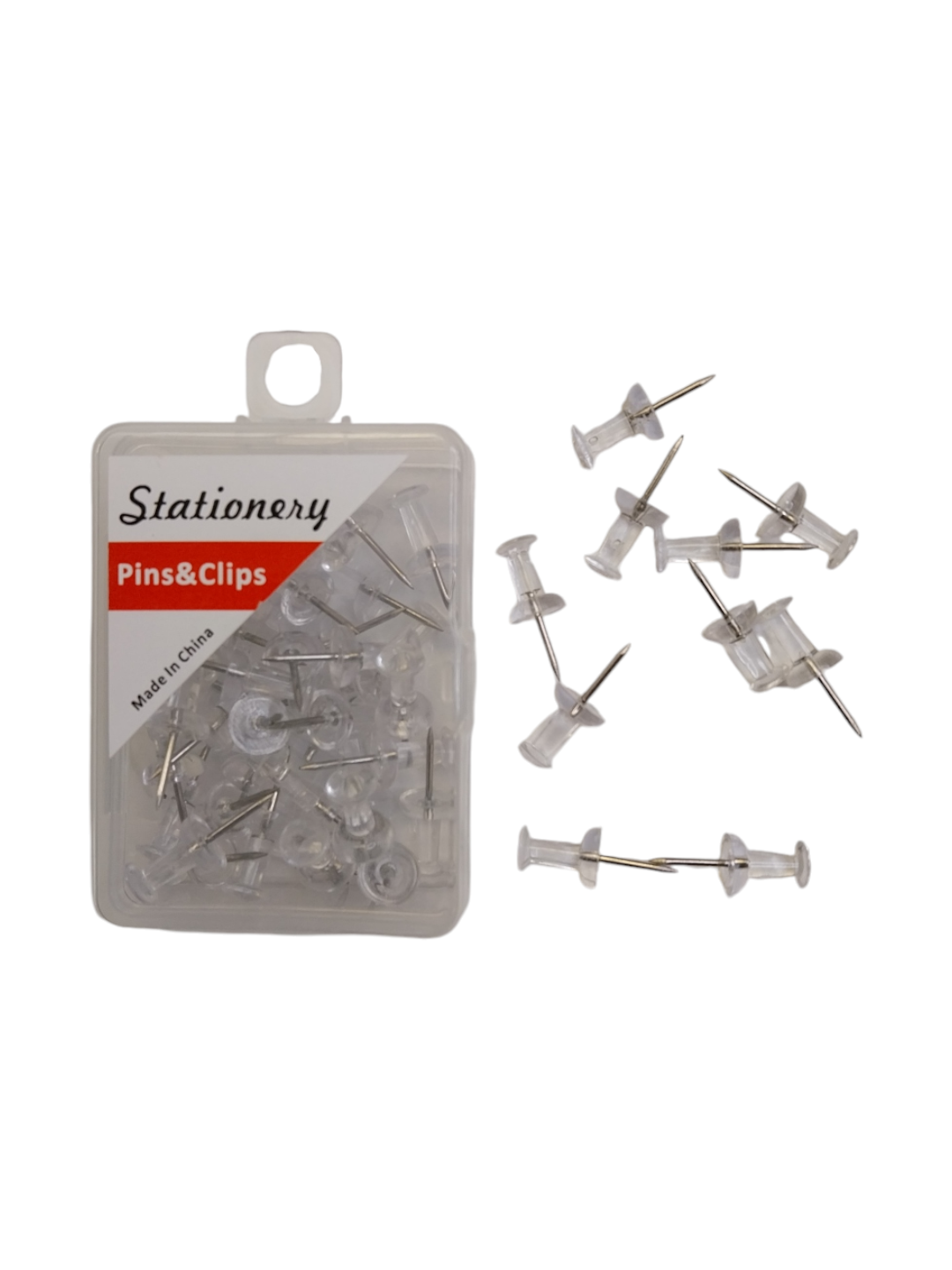 Pack of 600 Clear Push Pins– Choice Wholesale