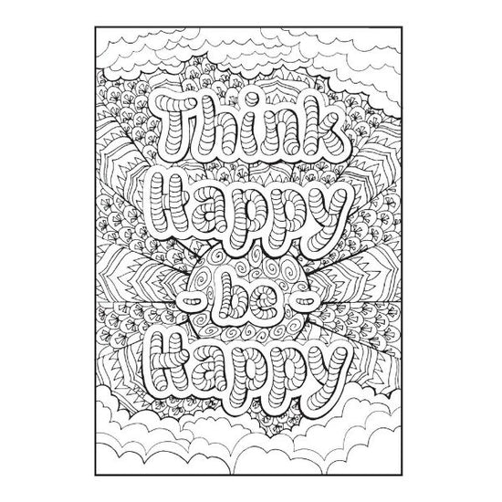 20 Pages Inspirational Quotes to Colour Book– Choice Wholesale