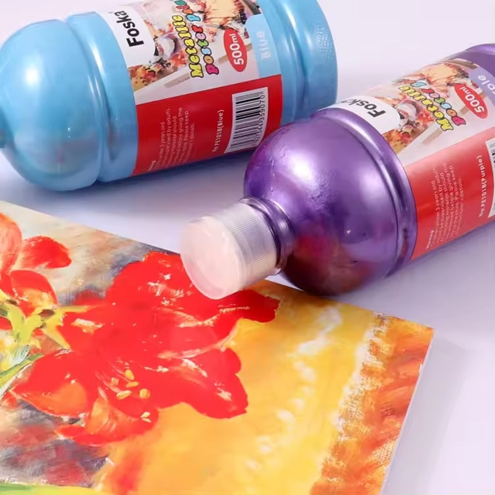 500ml Red Metallic Poster Paint – Choice Wholesale