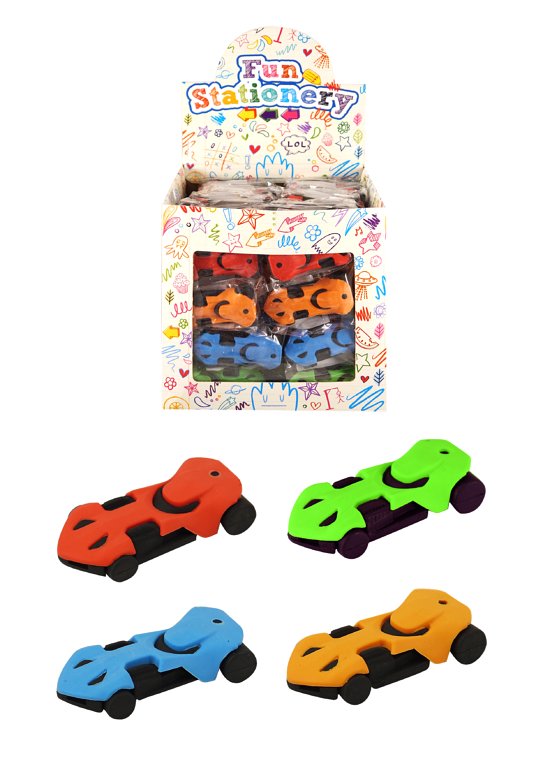 Pack of 48 Sports Car Erasers 5.8x3cm – Choice Wholesale