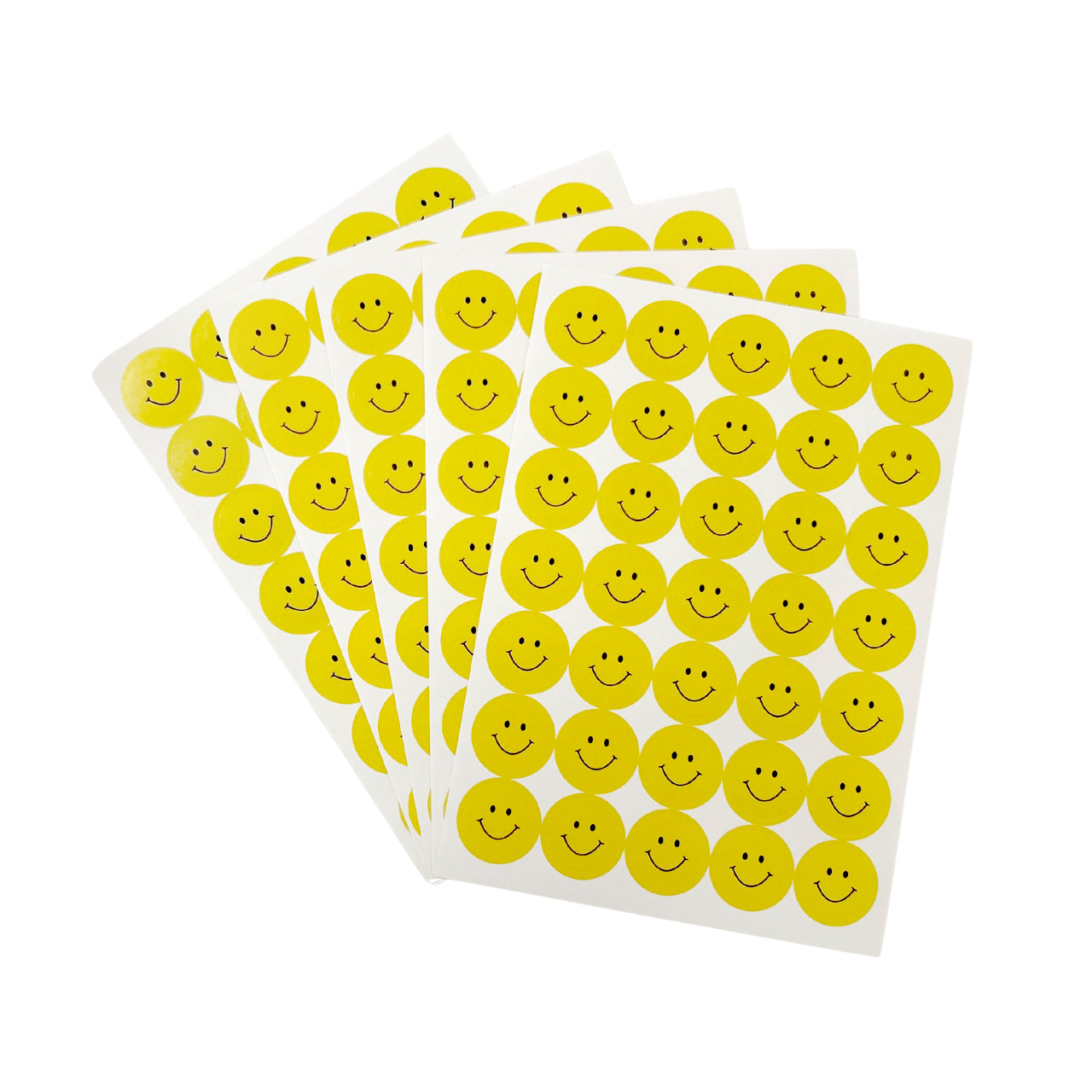 Pack of 5040 Yellow Smile Faces 24mm Self-Adhesive Labels– Choice Wholesale