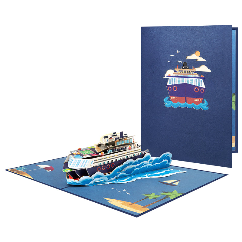 Ocean Escape 3D Cruise Ship Pop Up Greeting Card– Choice Wholesale