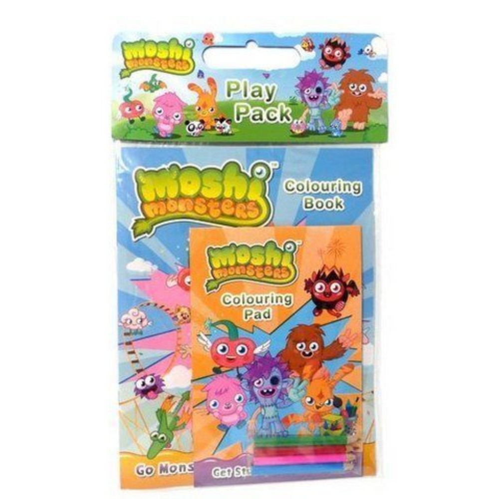 Moshi Monsters Play Pack-Alligator Books Kids Arts & Crafts Colouring ...