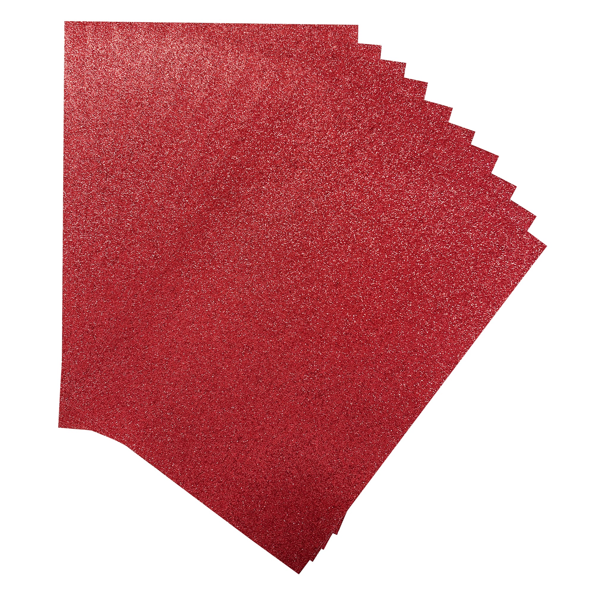 Pack of 10 A4 Red Coloured Glitter Card 230gsm Sheets– Choice Wholesale