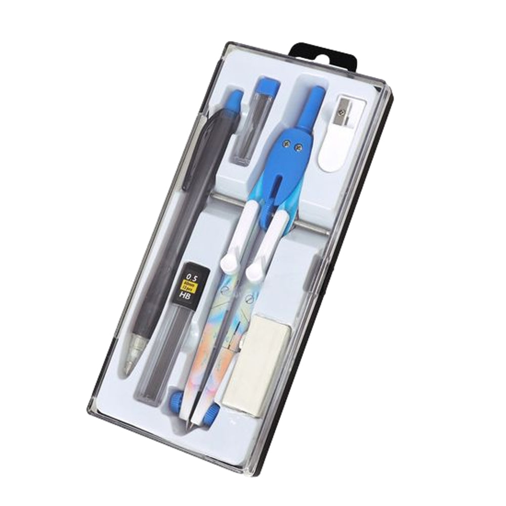Metal Zinc Alloy Adjustable Compass Divider Math Set– Choice Wholesale