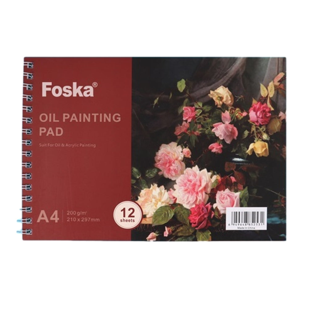 A4 12 Sheets Side Spiral Open Oil Painting Pad– Choice Wholesale