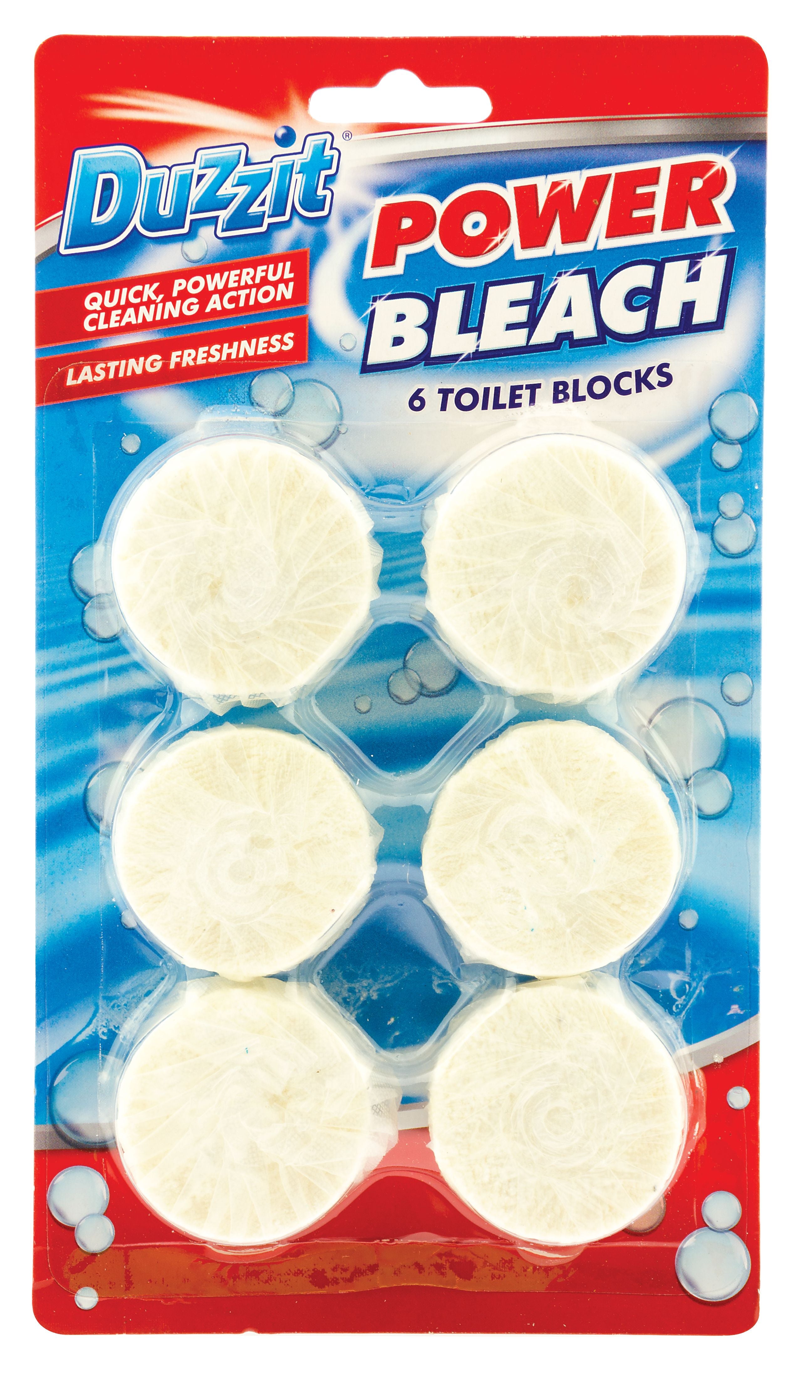 Duzzit Power Bleach Toilet Block (6 Pack)– Choice Wholesale