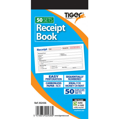 Small 70x145mm 50 Sets Receipt Book– Choice Wholesale